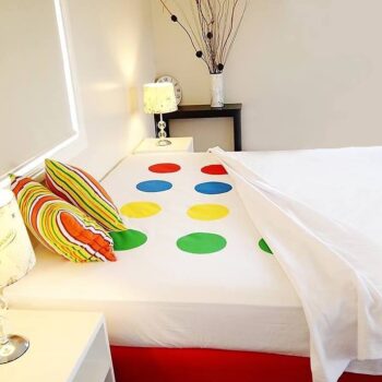 Novelty Twister Bed Sheet – Queen Size – Twister Bed Sheets